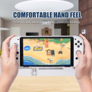 Switch OLED Glitter Case, Soft and Comfortable Switch OLED TPU Case with Cute Switch OLED Thumb Grips