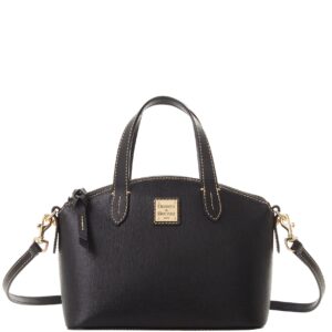 dooney & bourke handbag, saffiano ruby crossbody - black