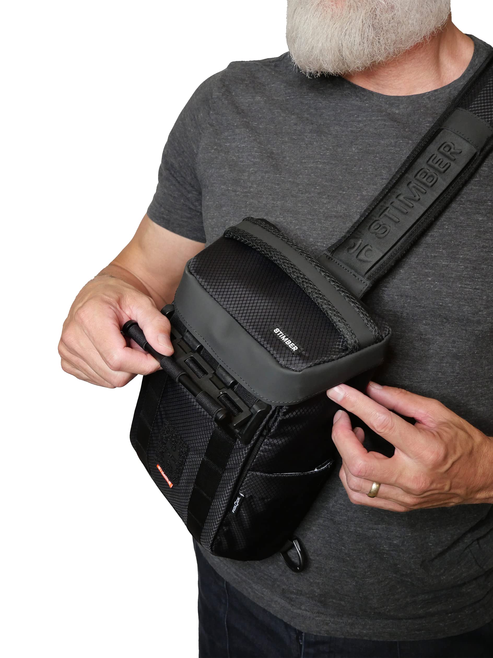 8TIMBER Sling Bag — Advanced 6-liter shoulder sling featuring Fidlock technology