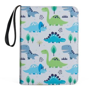 4 pocket trading card binder for 400 cards,dinosuar pattern