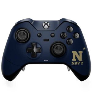 skinit decal gaming skin compatible with xbox one elite controller - officially licensed college united states naval academy design