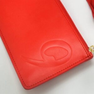 Fengshuibringluck Red Faux Leather Purse 9 Wealth Wallet Tassel Lady Purse Good Luck