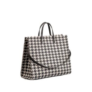 farzi 2023 new women's handbag tote bag commuting fashion texture houndstooth portable shoulder bag