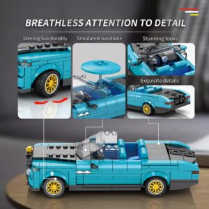 ZYLEGEN RR Boat Tail Sports Car Technique Car Building Kit,MOC Building Blocks Set to Build,Collectible Race Car Display Model,Creative for Car Lovers(417pcs)