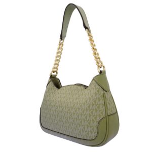 Michael Kors Signature Logo-print Small Hally Shoulder Bag - Light Sage