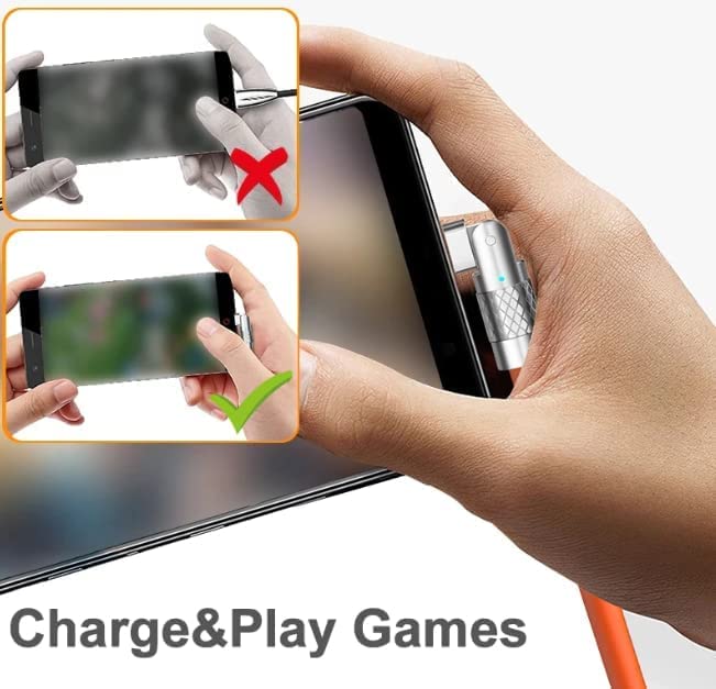 Chubby Gamer 180° Rotating Fast Charge Cable (for iOS, Black)