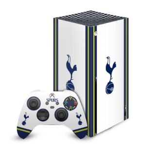 head case designs officially licensed tottenham hotspur f.c. 2022/23 home kit logo art vinyl sticker gaming skin decal cover compatible with xbox series x console and controller bundle