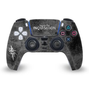 head case designs officially licensed ea bioware dragon age distressed symbol inquisition graphics vinyl faceplate sticker gaming skin decal compatible with sony playstation 5 ps5 dualsense controller