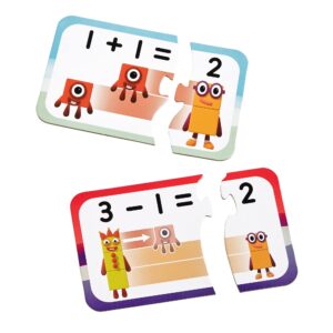 hand2mind Numberblocks Adding and Subtracting Puzzle Set, Addition and Subtraction Games, Number Puzzle, Math Games for Kids, Educational Toys, Toddler Matching Game, Preschool Learning Activities