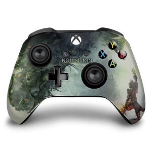 head case designs officially licensed ea bioware dragon age key art 2014 inquisition graphics vinyl sticker gaming skin decal cover compatible with xbox one s/x controller