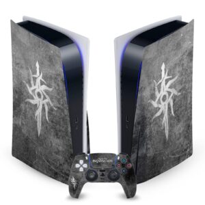 head case designs officially licensed ea bioware dragon age distressed symbol inquisition graphics vinyl faceplate sticker gaming skin decal cover compatible with ps5 disc console & dualsense