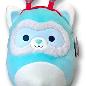 Squishmallows Official Kellytoy 14 Inch Ferret Anneli Plush Turquoise Wearing a Red Glitter Heart Headband - Join These Stuffed Animal Toys and Their 2023 Valentine's Day Squad