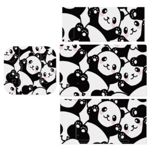 cute panda switch skin sticker full wrap cover decal protective film sticker for switch