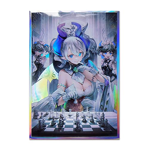 100PCS Holographic Flashing (Arianna The Labrynth Servant) Top Loading Trading Card Sleeves Deck Protector for YuGiOh/Japanese Sized Cards 63x90mm