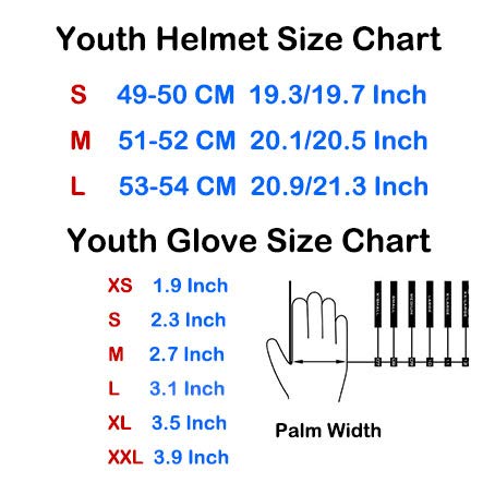 Martian Youth Kids Motocross Helmet ATV Dirt Bike BMX MX Helmet + Goggles + MG Youth Green Glove Bundle: Spider Green