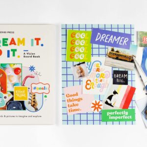 Free Period Press Kids Vision Board Book, Dream It Do It 300+ Words & Images in All Categories, for Visualizing Your Dreams & Goals, Fun, Easy, Age Appropriate Pictures for Collage Making