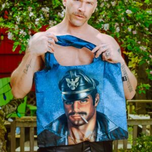 Tom of Finland Day & Night Double-Sided Tote Bag (Leatherman, gay)