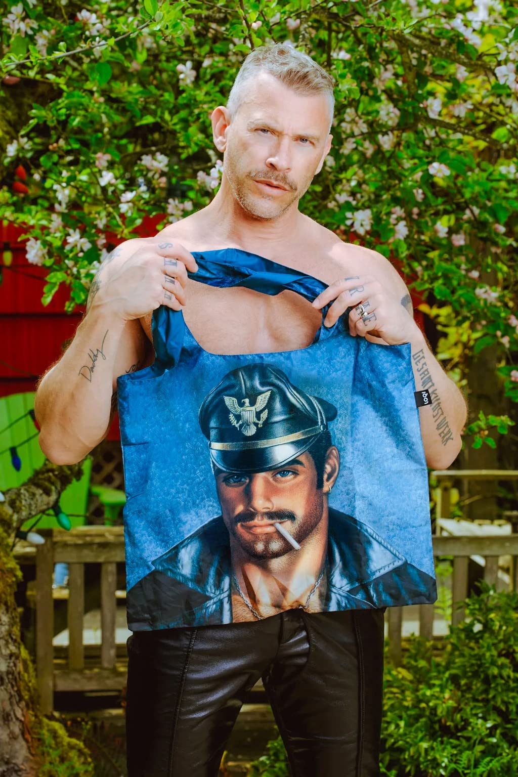 Tom of Finland Day & Night Double-Sided Tote Bag (Leatherman, gay)