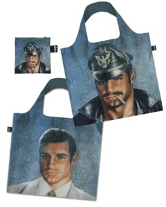 tom of finland day & night double-sided tote bag (leatherman, gay)