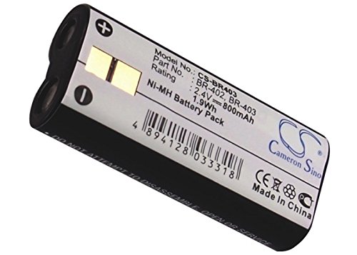 Qigenia BR-402 Replacement Battery for DS-3300 DS-4000 DS-2300 DS-5000ID DS-5000,BR-403 Battery (800mAh/2.4V)