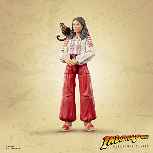 Indiana Jones and The Raiders of The Lost Ark Adventure Series Marion Ravenwood Toy, 6-inch Action Figures, Kids Ages 4 and Up