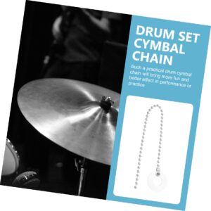 Mikinona Drum Extension Chain Drum Cymbal Sustainer Drum Kit Ride Cymbal Alloy Cymbal Chain Jazz