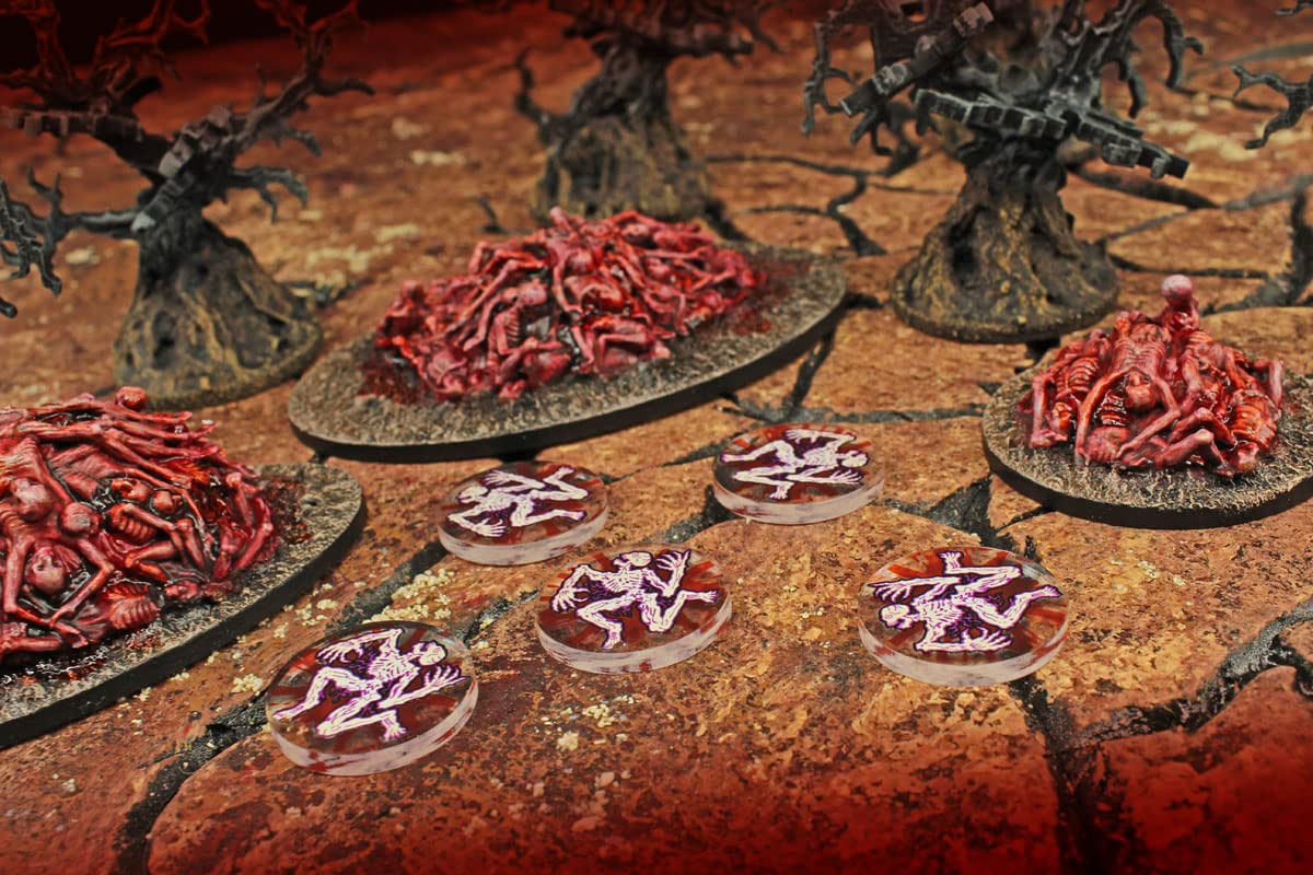 LITKO Dark Fantasy RPG Accessories Withered Corpse Game Piece Tokens Compatible with Mork Borg (8)