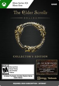 the elder scrolls online collection: blackwood collector's edition - xbox [digital code]