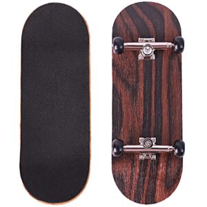 bravord professional complete wooden fingerboard 32/34mm 5-ply maple finger skateboard with upgraded components (classic maple)