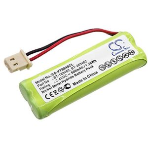 replacement battery compatible for v tech ls6426-3 ls6475 ds6401-16 ls6475-2 ls6475-3 ds6421 ls6426 ds6472 ls6476 ds6421-4 (500mah/2.4v), batt183482 89-1348-01-00 89-1348-01 bt-283482 bt183482 battery