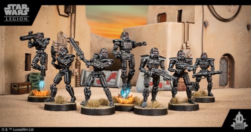 Star Wars: Legion Imperial Dark Troopers Unit Expansion - Tabletop Miniatures Game, Strategy Game for Kids and Adults, Ages 14+, 2 Players, 3 Hour Playtime, Made by Atomic Mass Games