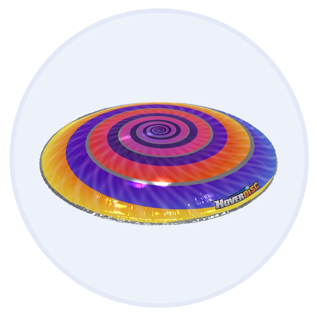 HoverDisc Spiral 3 Ft Flying Inflatable Disc Safe for Kids 5+ Indoor Outdoor Floating Active Play Toy Spinning