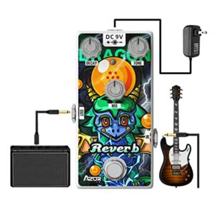 AZOR Reverb Guitar Pedal Dragon Pure Reverb Guitar Effect Pedal for Electric Guitar AP509