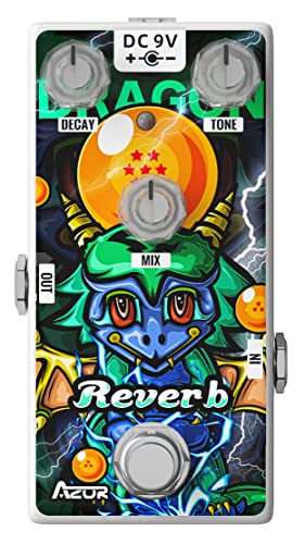 AZOR Reverb Guitar Pedal Dragon Pure Reverb Guitar Effect Pedal for Electric Guitar AP509