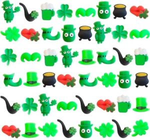 48 pcs st patrick's day mochi squishy toys,mini cute squeeze toy stress reliever anxiety packs for kid party favors,st patrick's day gift