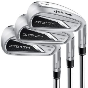 taylormade golf stealth hd steel iron set 5 - pw/aw right hand stiff flex