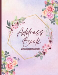 address book with alphabetical tabs: large print with more than 200 entry spaces | a to z address book for seniors and women.