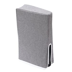 dust cover for ps5, oxford cloth vertical dust guard protector for ps5 digital console and for ps5 cd rom console (grey)