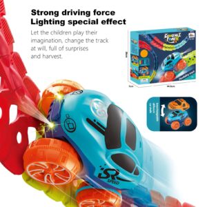 230 pcs Car Track Set Race Track Toys for Boys Kids Christmas Birthday toys for Boys Kids Toys Birthday Toys, Flexible Changeable Magic Race Car Track Toys for 3 4 5 6 7 8 9 10 12+Year Old Boys Girls