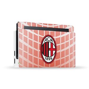 head case designs officially licensed ac milan away 2020/21 crest kit vinyl sticker gaming skin decal cover compatible with nintendo switch console & dock