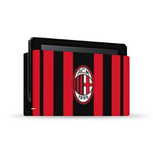 head case designs officially licensed ac milan home 2021/22 crest kit vinyl sticker gaming skin decal cover compatible with nintendo switch console & dock