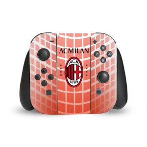 head case designs officially licensed ac milan away 2020/21 crest kit vinyl sticker gaming skin decal cover compatible with nintendo switch joy-con controller