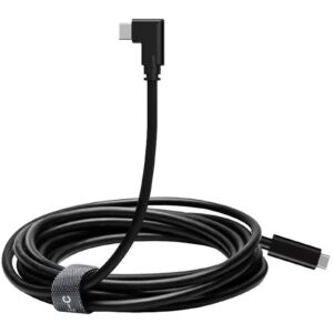 xspeedonline 16ft link cable for oculus quest 2/quest 1 type-c-c right angle fast charger cord and high speed data transfer