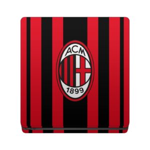 Head Case Designs Officially Licensed AC Milan Home 2021/22 Crest Kit Vinyl Sticker Gaming Skin Decal Cover Compatible with Sony Playstation 4 PS4 Slim Console and DualShock 4 Controller