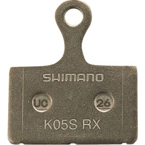 shimano k05s-rx disc brake pad and spring - resin compound, stainless steel back plate, one pair