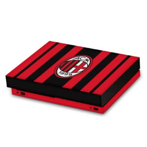 head case designs officially licensed ac milan home 2021/22 crest kit vinyl sticker gaming skin decal cover compatible with xbox one x console