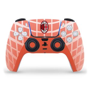 head case designs officially licensed ac milan away 2020/21 crest kit vinyl faceplate sticker gaming skin decal cover compatible with sony playstation 5 ps5 dualsense controller