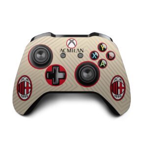 head case designs officially licensed ac milan away 2021/22 crest kit vinyl sticker gaming skin decal cover compatible with xbox one s/x controller