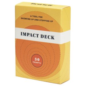 bestself impact deck - 20 reflection & 20 action cards to grow in courage over comfort with 10 affirmation cards for motivation