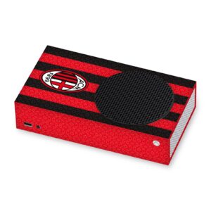 head case designs officially licensed ac milan home 2020/21 crest kit vinyl sticker gaming skin decal cover compatible with xbox series s console